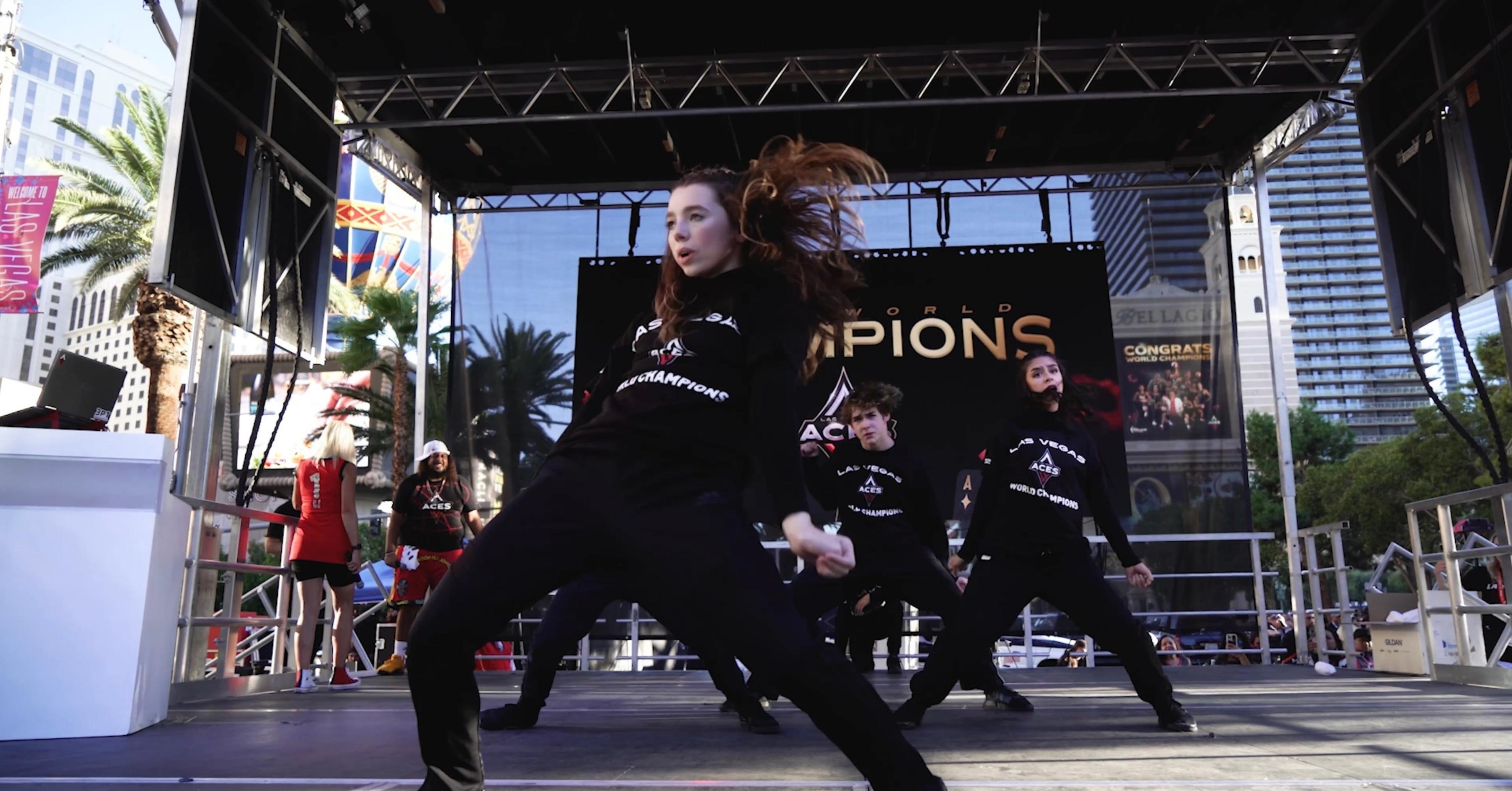 Las Vegas Aces' Full-Tilt dance crew lights up the stage at the 2022 ...