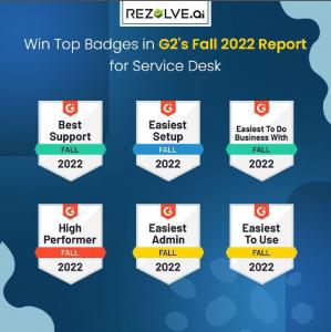 Rezolve.ai Shines In The G2's Fall 2022 Report With New Badges