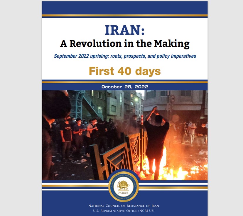 NCRI-US New Report, IRAN: A Revolution in the Making-First 40 Days | DC ...
