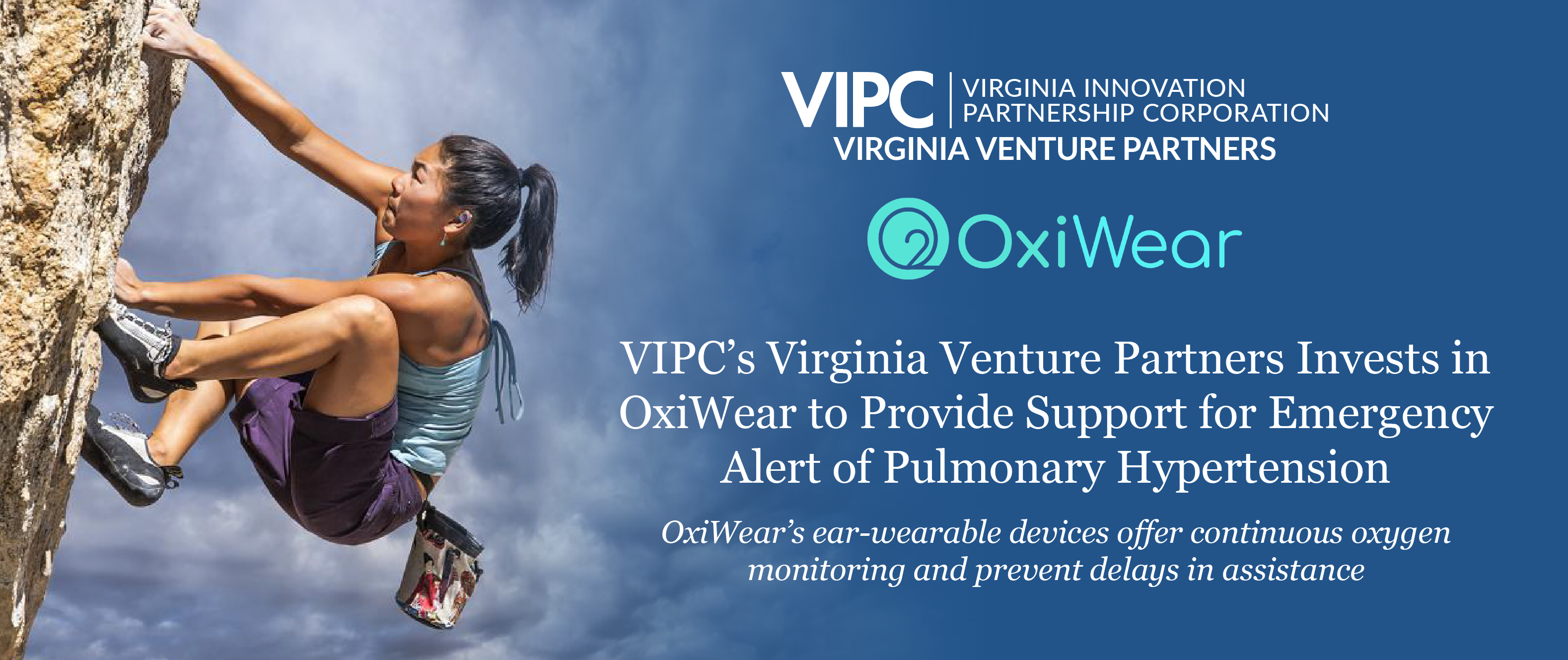 VIPC’s Virginia Venture Partners Invests in OxiWear to Provide Support ...