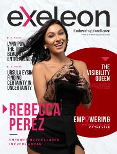Rebecca Perez of GOSS Features on the Cover of Exeleon Magazine's Empowering Women Leaders of 2022