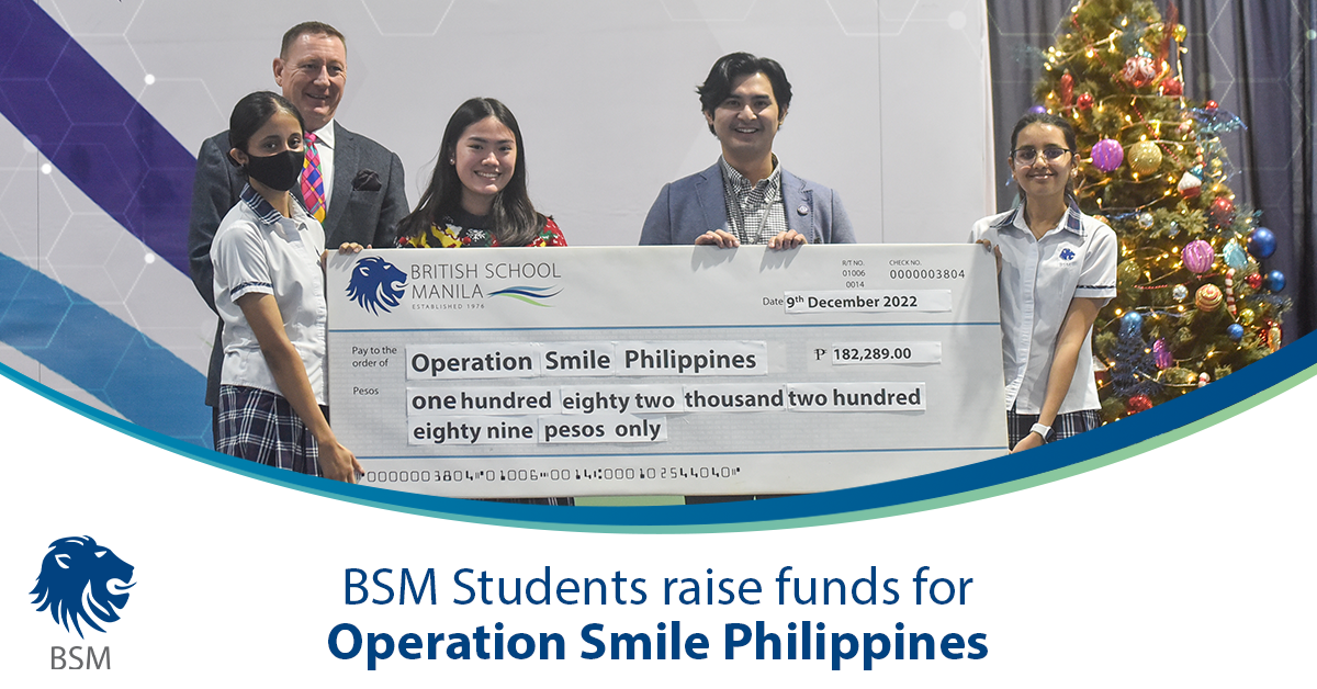 British School Manila students raise funds for Operation Smile ...