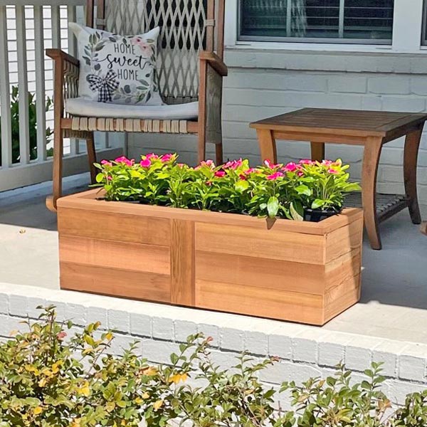 Pvc Outdoor Large Planter Boxes Waterproof Pasu Bunga Plastik Planter