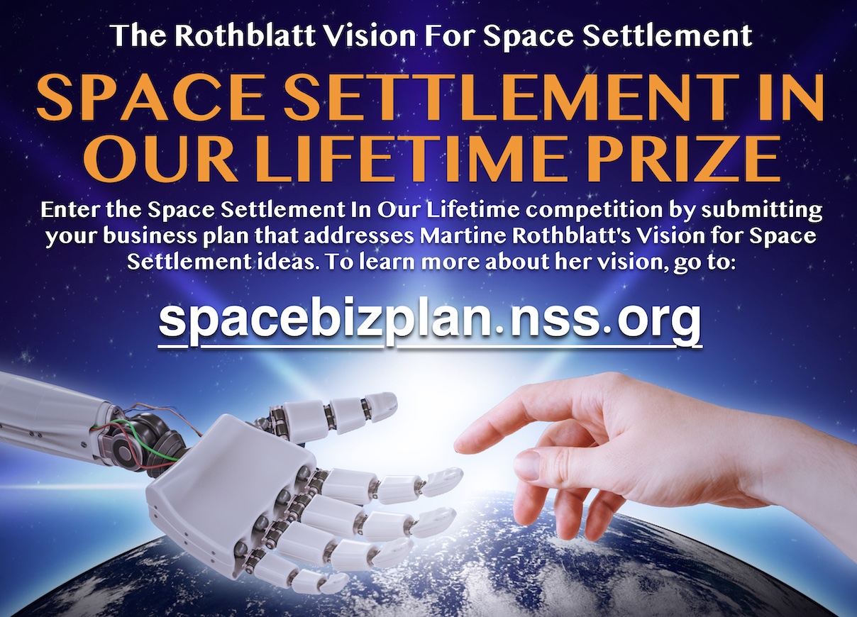 NATIONAL SPACE SOCIETY AND MARTINE ROTHBLATT RENEW SPACE SETTLEMENT IN ...