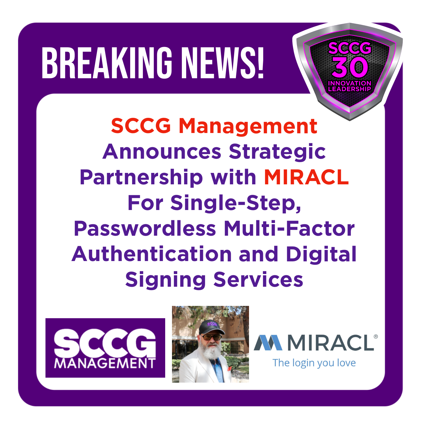 SCCG Management Announces Strategic Partnership with MIRACL For Multi ...