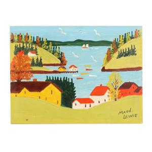 Seven original paintings by Canadian folk artist Maud Lewis (1903-1970 ...