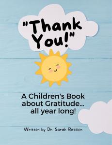 New Book, "Thank You! A Children's Book about Gratitude... all year ...