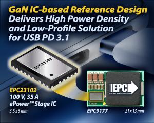 USB PD 3.1 High Power Density and Low-Profile Solutions using EPC GaN Integrated Power Stage