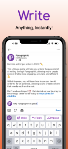Writing on Your iPad Just got Easier with ParagraphAI's New AI Writing App and Keyboard Extension