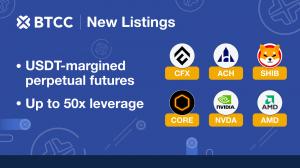 SHIB, CFX, ACH, and CORE Get Listed on BTCC Exchange - AFV NEWS