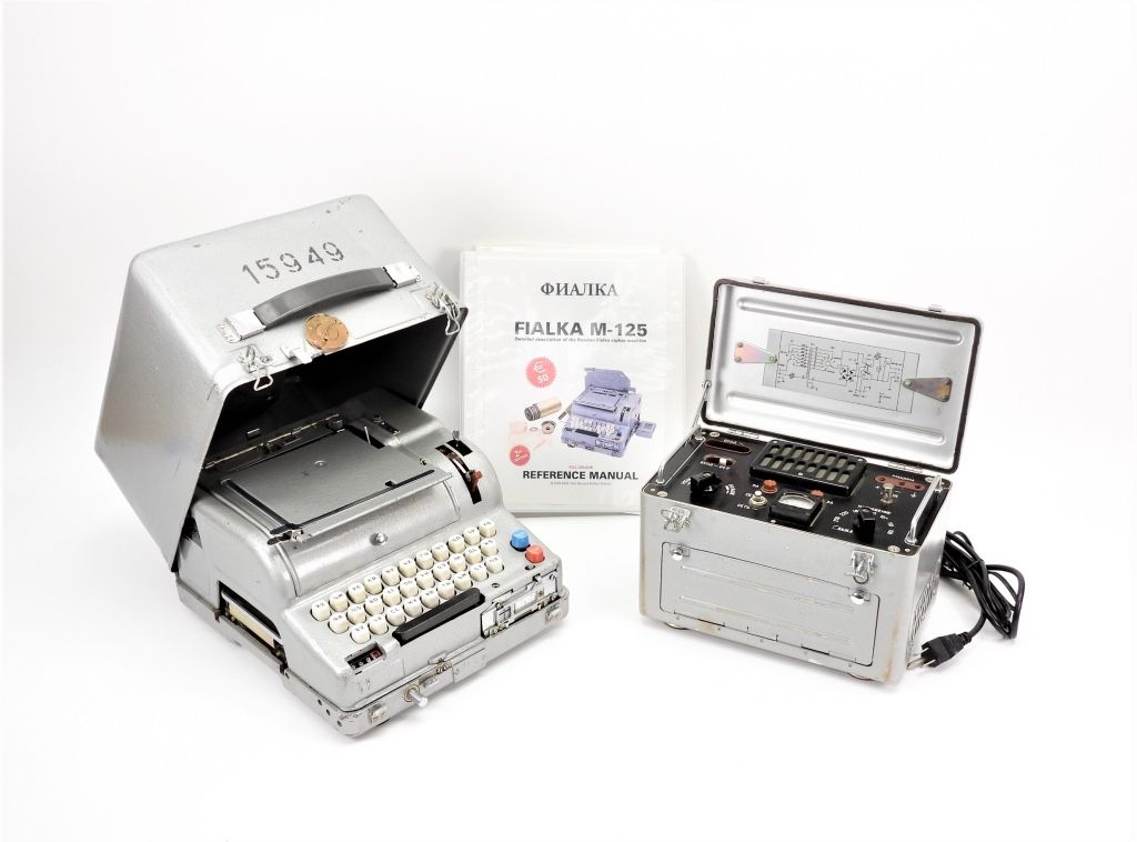 A Soviet-era Russian Fialka M-125 cipher machine from the 1960s will ...