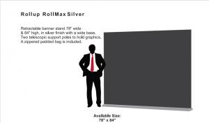 Rollup RollMax Silver - The Revolutionary Retractable Banner - AFV NEWS