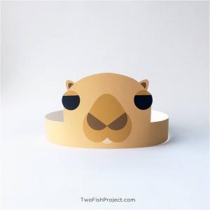 Cute Printable Camel Paper Crown Headband As Kids Costumes for ...