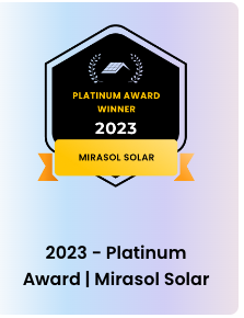 Mirasol Solar Recognized as a 2023 Platinum Solar Award Winner by ...