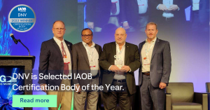 DNV is selected IAOB Certification Body of the Year - AFV NEWS