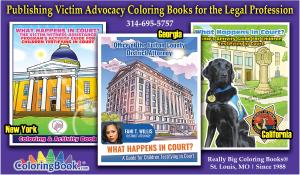 Victim Advocacy Coloring Books Teach a Child Witness What Happens in ...