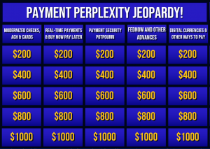 AP Technology Onstage at AFP 2023; Jeopardy Game Theme is Backdrop for ...