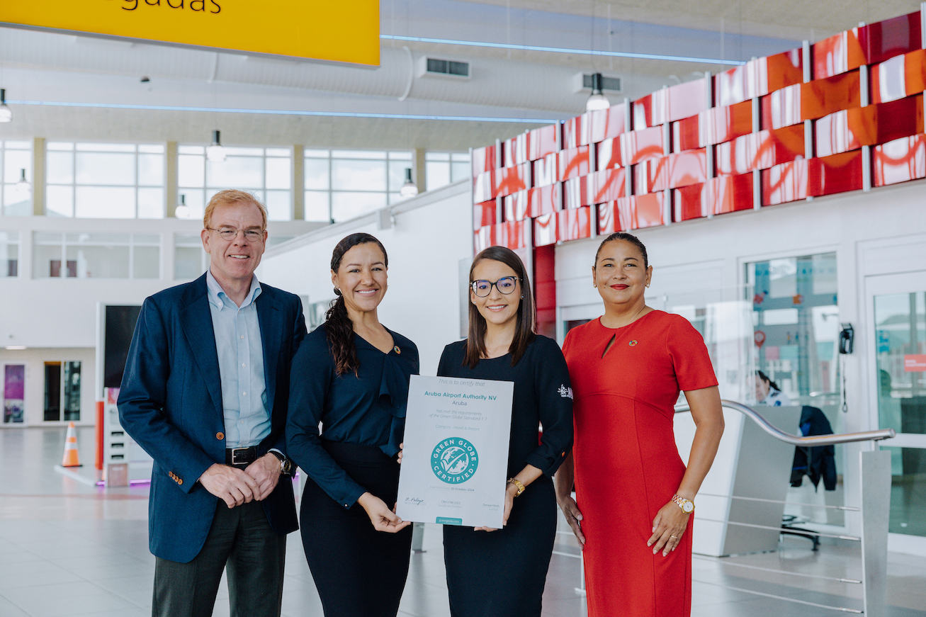 Aruba Airport receives its Green Globe Certification for the 2nd year ...