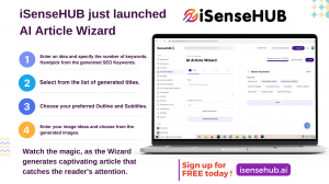 iSenseHUB Launches SEO-Optimized AI Article Wizard, Streamlining ...