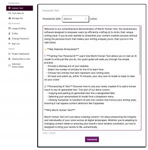 Mochi Human Text Announces Release of New AI That Can be Made To Write ...
