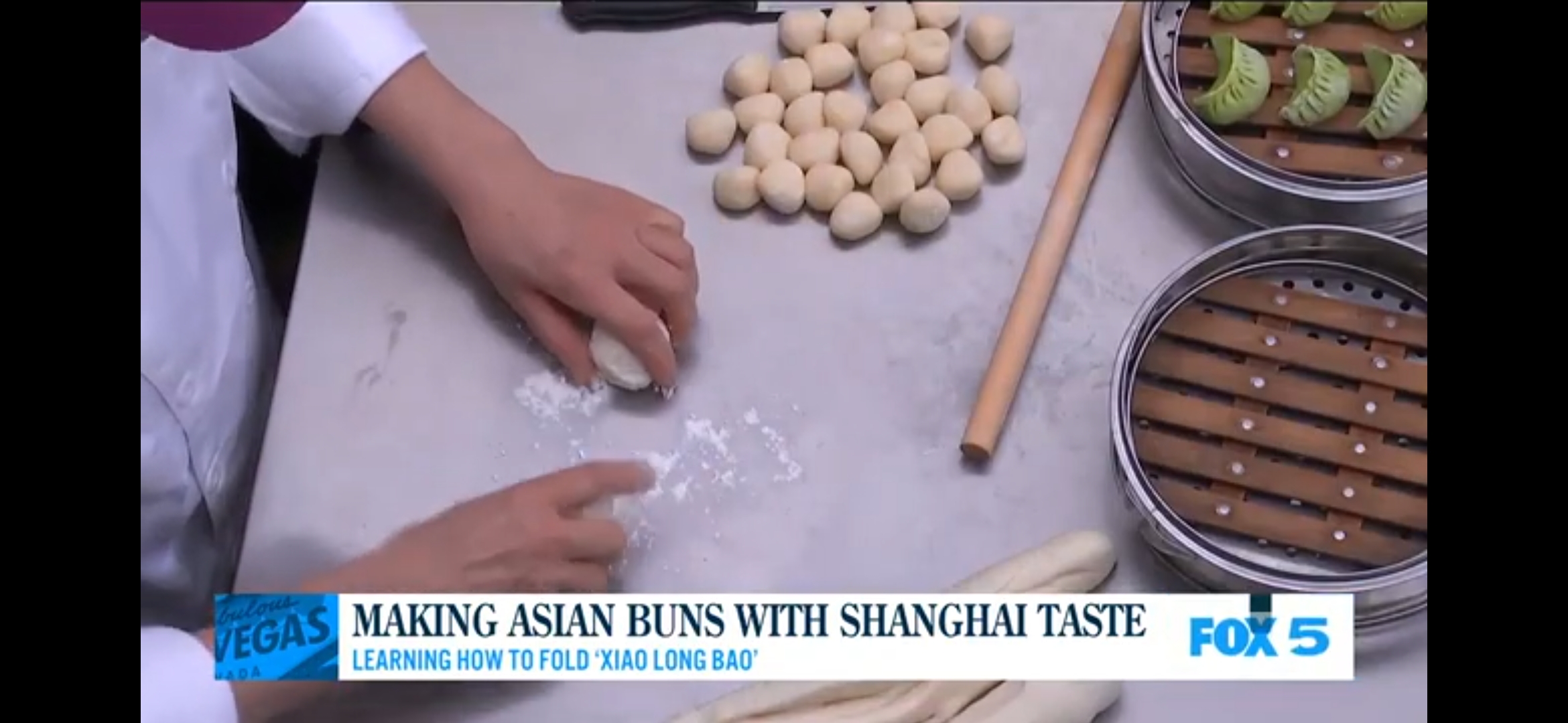 Shanghai Taste Shares Xiao Long Bao Folding Tips on Fox 5 Vegas | World ...