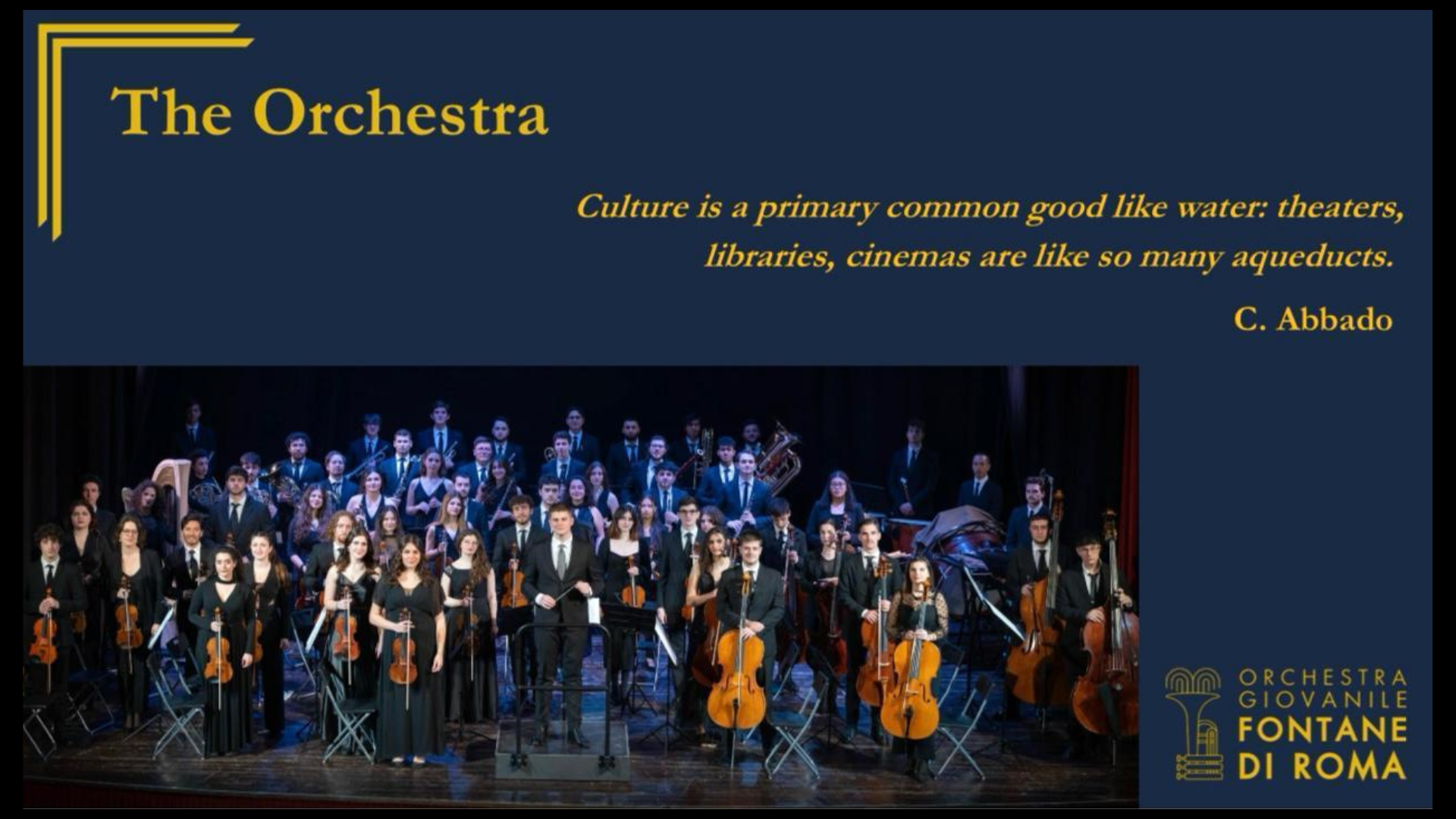 Fontane di Roma Youth Orchestra in Dubai | Emirates Cultural Journal