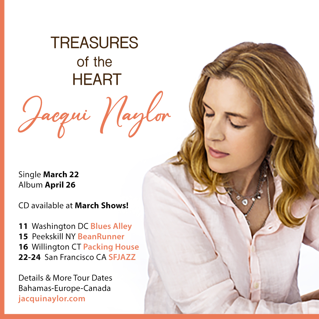Innovative Jazz Vocalist and Composer Jacqui Naylor Releases 12th Album "Treasures of the Heart ...