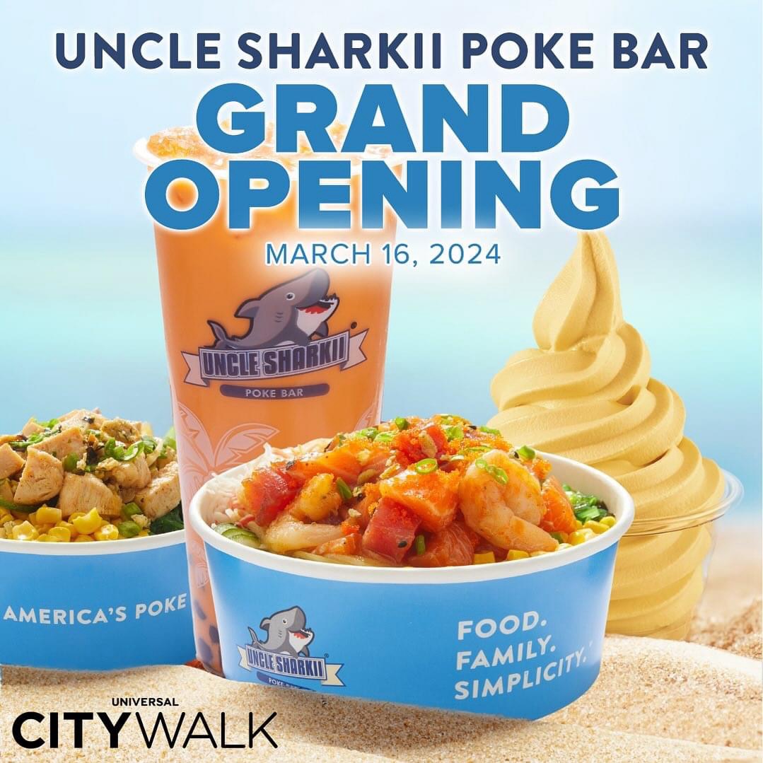 Uncle Sharkii Poke Bar® Joins Universal CityWalk Hollywood to Serve Up ... Uncle Sharkii Poke Bar® Joins Universal CityWalk Hollywood to Serve Up ...