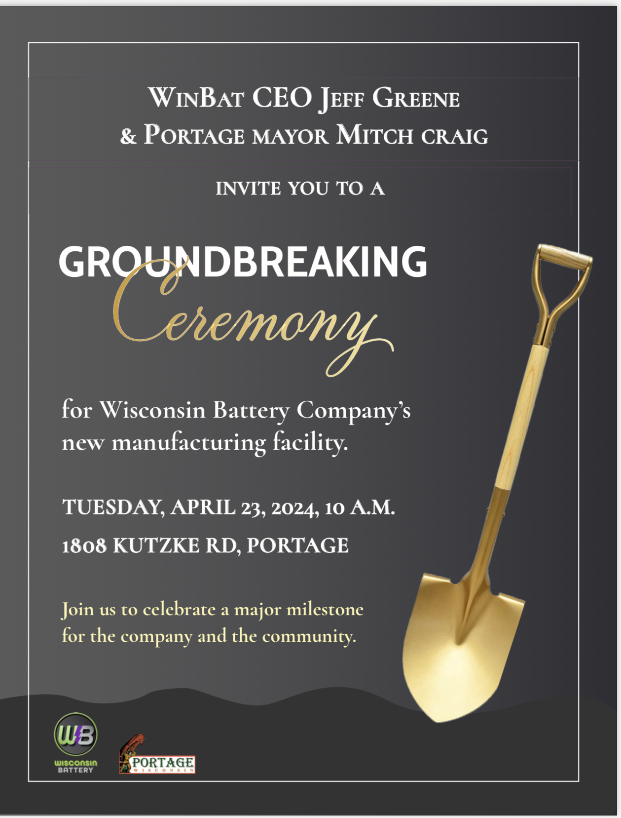 Groundbreaking Ceremony Invitation A New Chapter Begins For Ascension