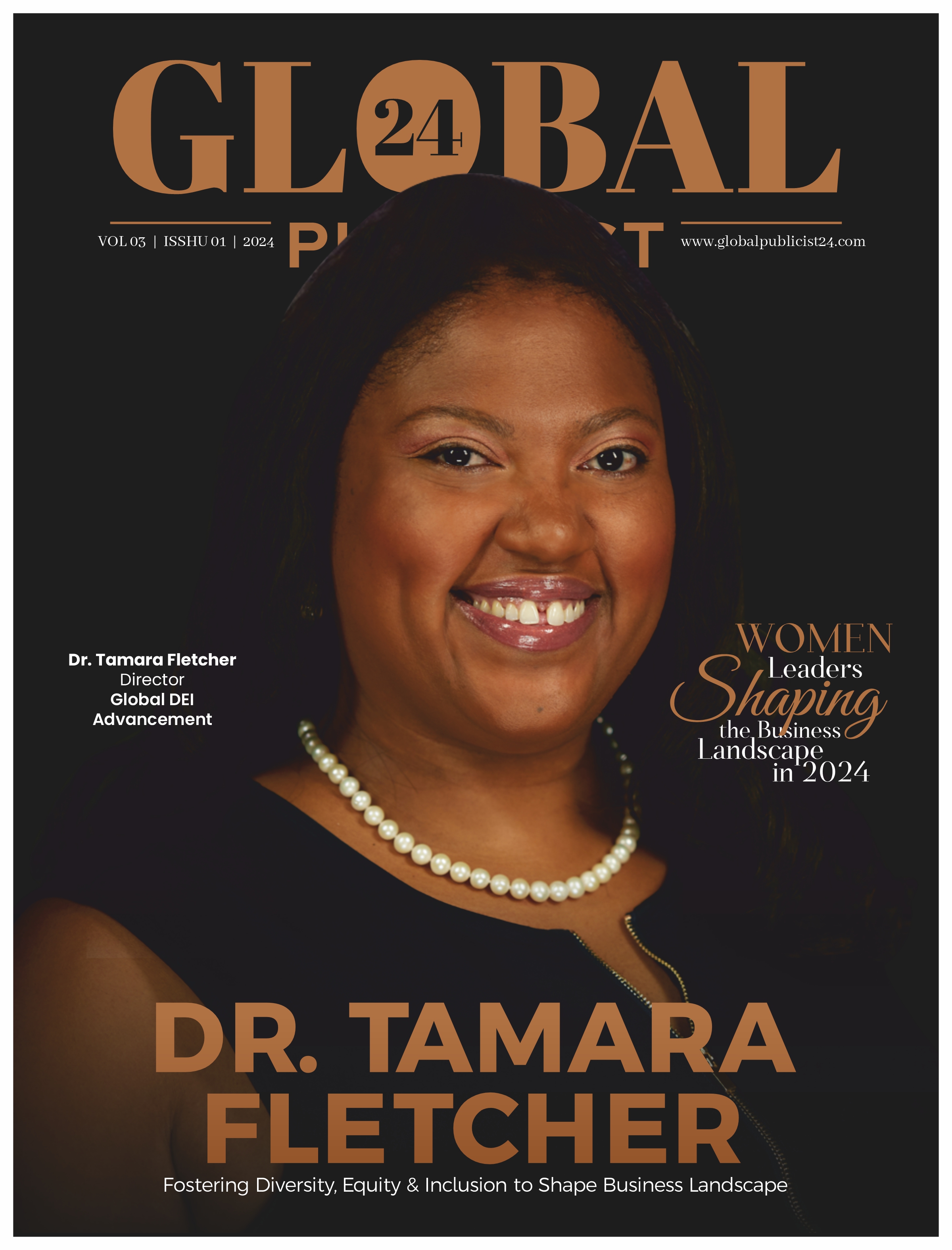 Dr. Tamara Fletcher Featured on the Cover of Global Publicist 24's Women Leaders Shaping the ...