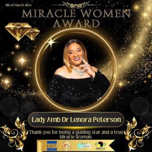 Lady Goodwill Ambassador Dr. Lenora Peterson-Maclin selected as 2023 Top Global Ambassador and ...