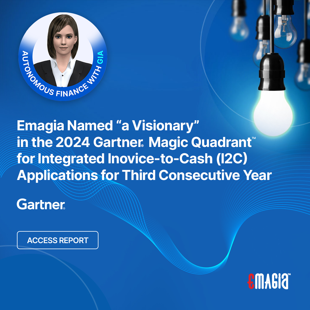 Emagia recognized as a Visionary for the 3rd Consecutive Year in the ...