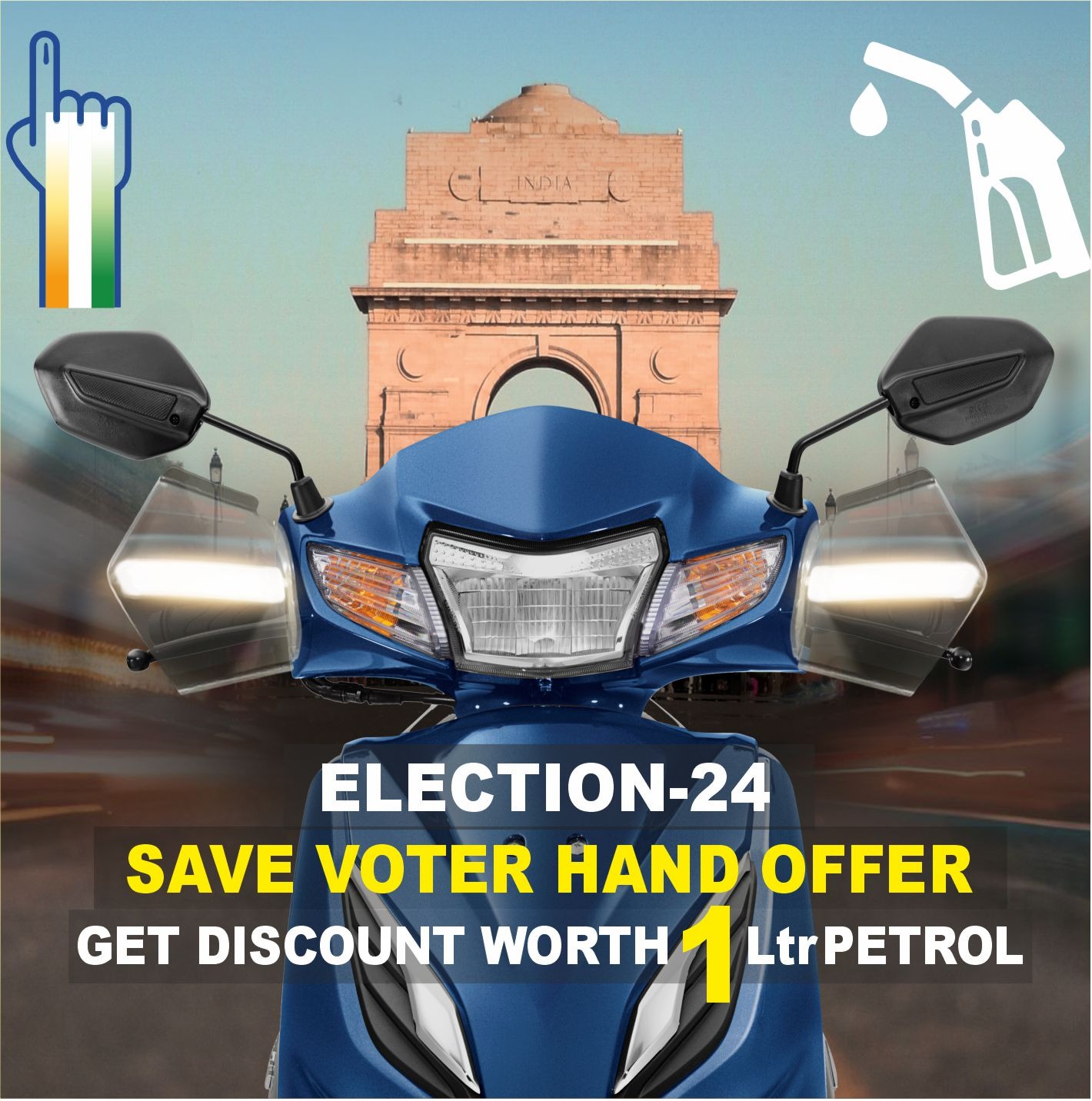 "SAVE VOTERS HAND" Campaign for all INDIA Lok Sabha election voters by ...