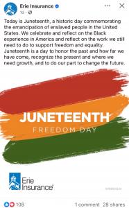 On the Heels of Juneteenth, Erie Insurance Company Under Fire for Alleged Discrimination Practices