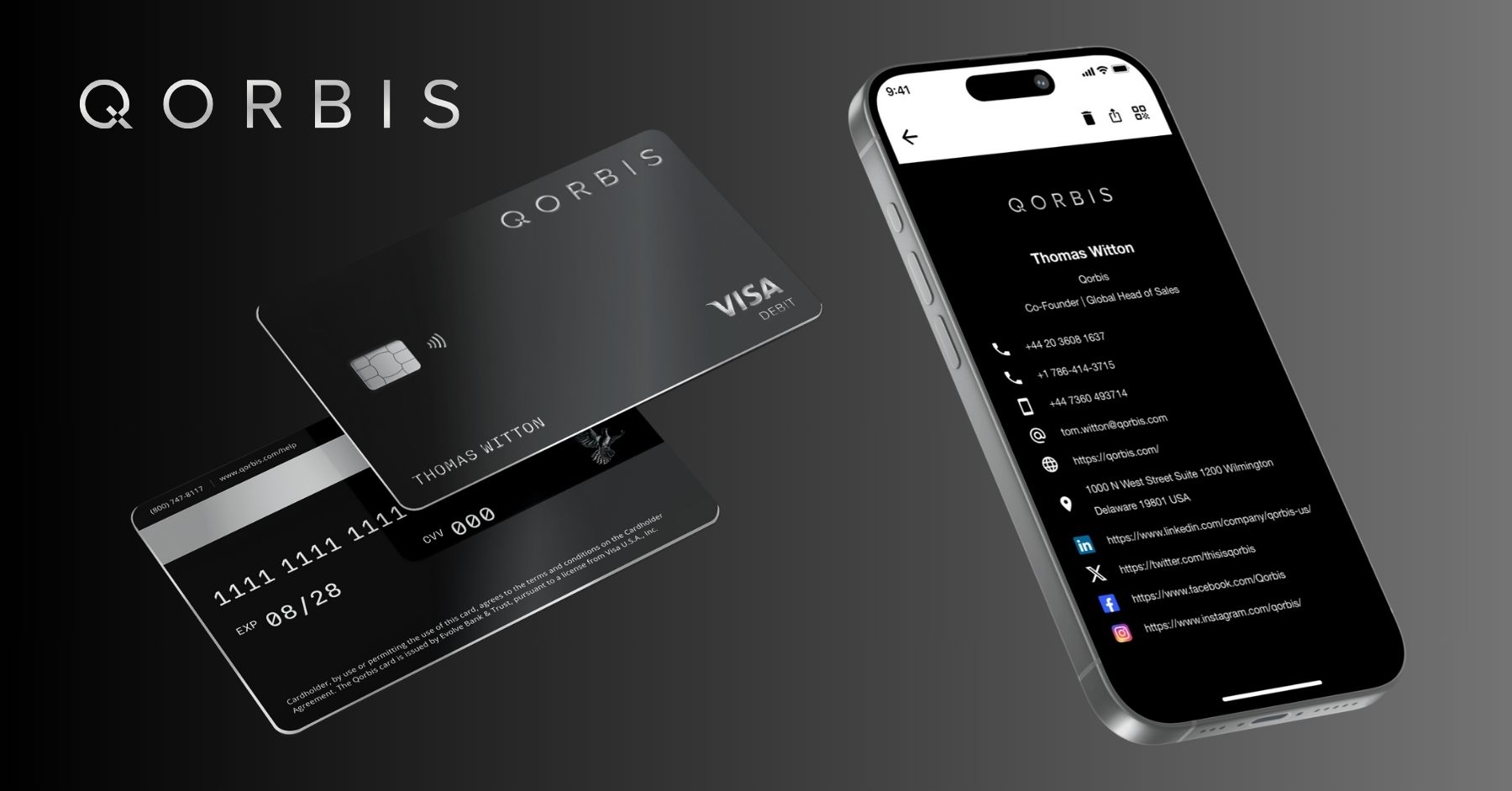 Qorbis Launches World's First Visa Card with Integrated Digital ...