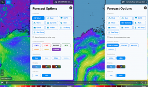 PredictWind Introduces New Split Screen Map Feature