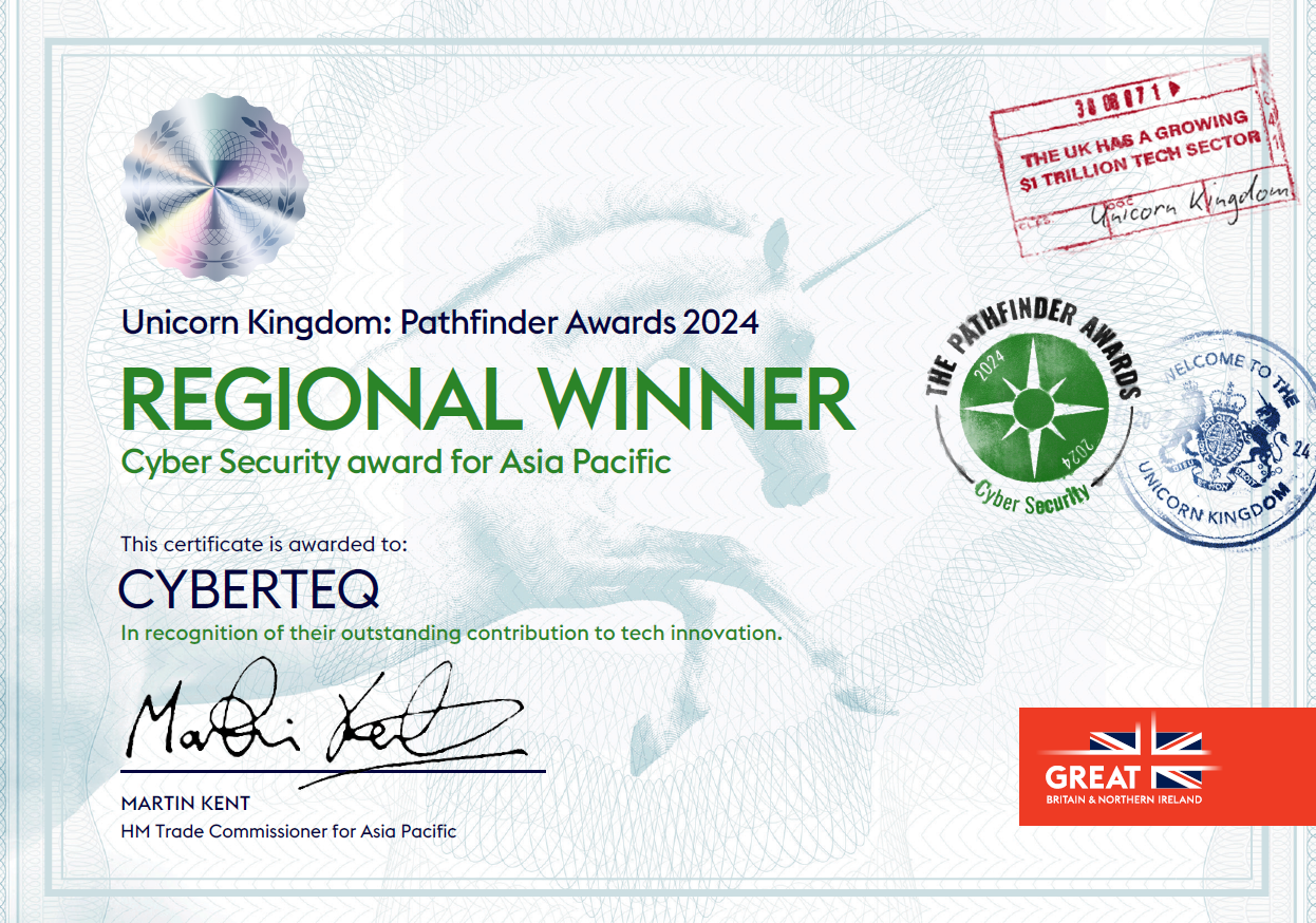 CYBERTEQ Wins the Cybersecurity Award at Unicorn Kingdom: Pathfinder ...