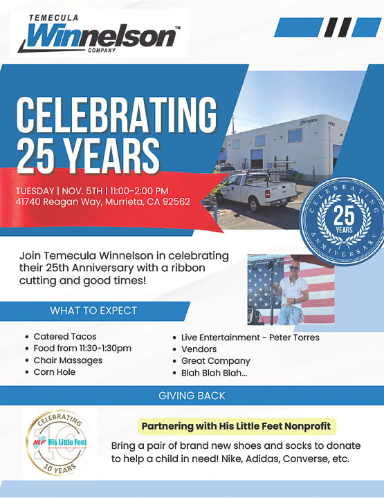 Temecula Winnelson Celebrates 25 Years Serving the Community | World ...