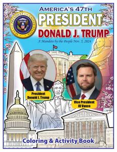 President Donald Trump with Vice President JD Vance Coloring Book ...