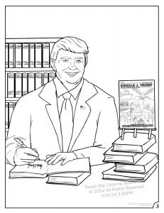 President Donald Trump with Vice President JD Vance Coloring Book ...