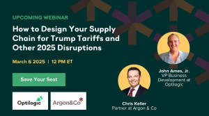Argon & Co and Optilogic to Host Executive Webinar on Supply Chain Resilience Amid Trump Tariffs ...