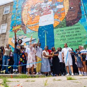 'Unk P' Mural Unveiled in North Philly: A Community Hero in Full Color ...