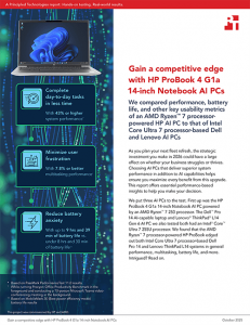 Principled Technologies releases report showing performance and battery ...