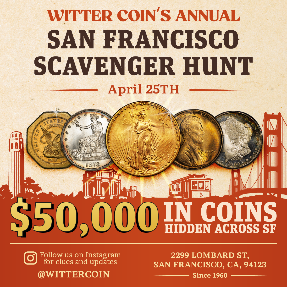 Witter Coin's Third Annual Scavenger Hunt – $50,000 Hidden Across San ...