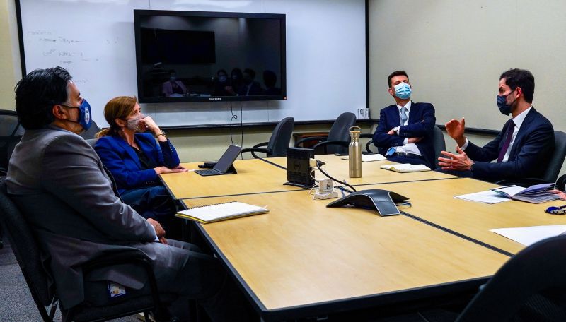 ADMINISTRATOR SAMANTHA POWER MEETS WITH NESPRESSO CEO GUILLAUME LE ...