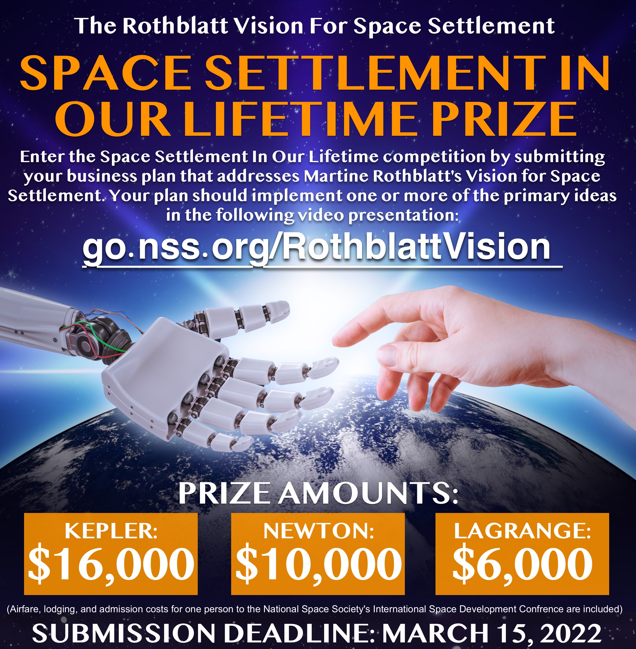 NATIONAL SPACE SOCIETY AND MARTINE ROTHBLATT RENEW SPACE SETTLEMENT IN ...