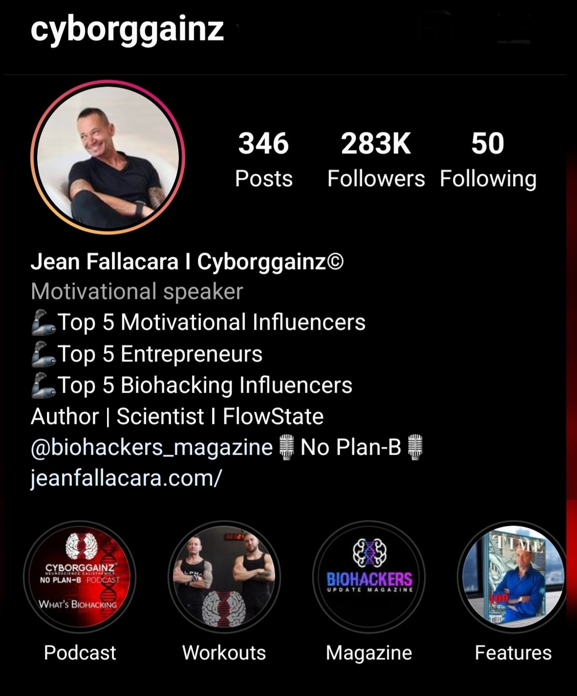 TOP 5 Biohacking Influencers, Jean Fallacara Ranked Second with ...
