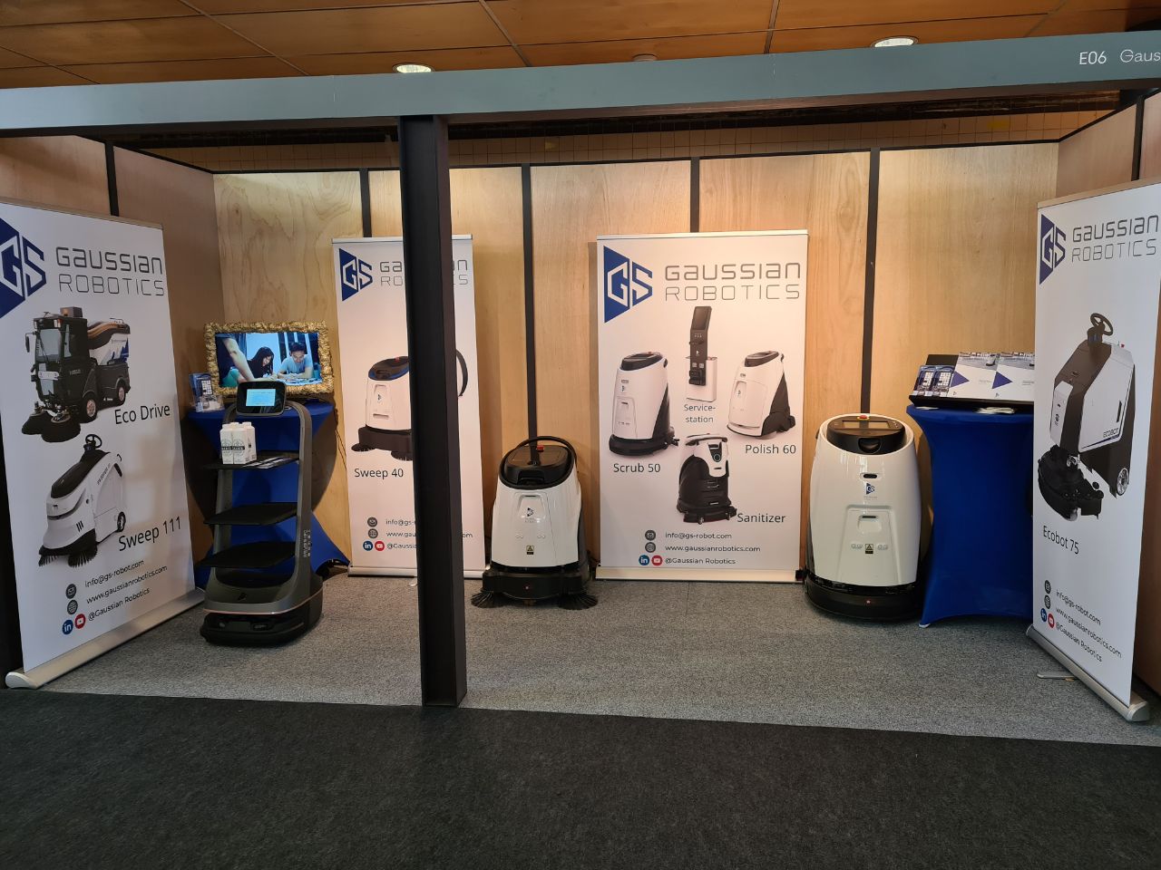 Three Gaussian Service Robots Shining at RAI Amsterdam Independent ...