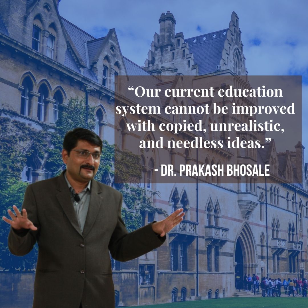 “Our current education system cannot be improved with copied ...