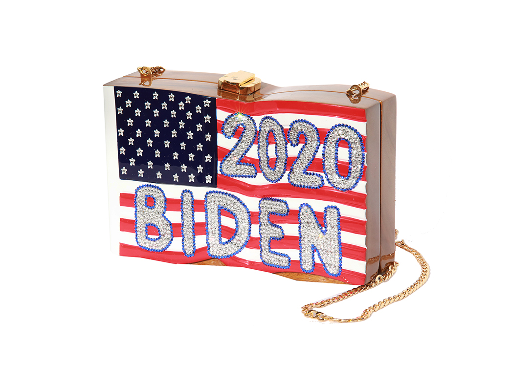 Handbag Designer Timmy Woods Limited Edition JOE BIDEN & DONALD TRUMP ...